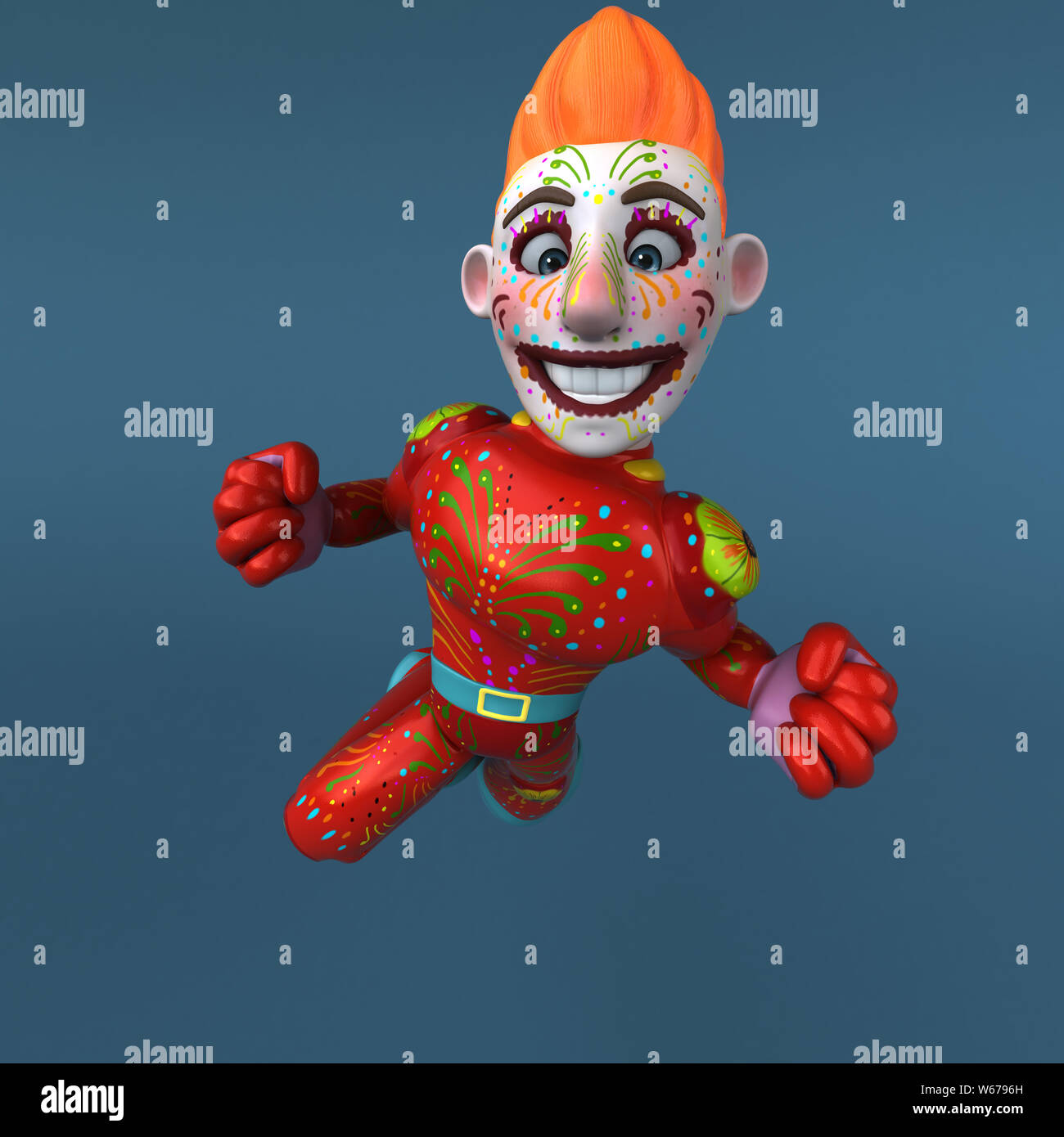 Mexican hero - 3D Illustration Stock Photo - Alamy