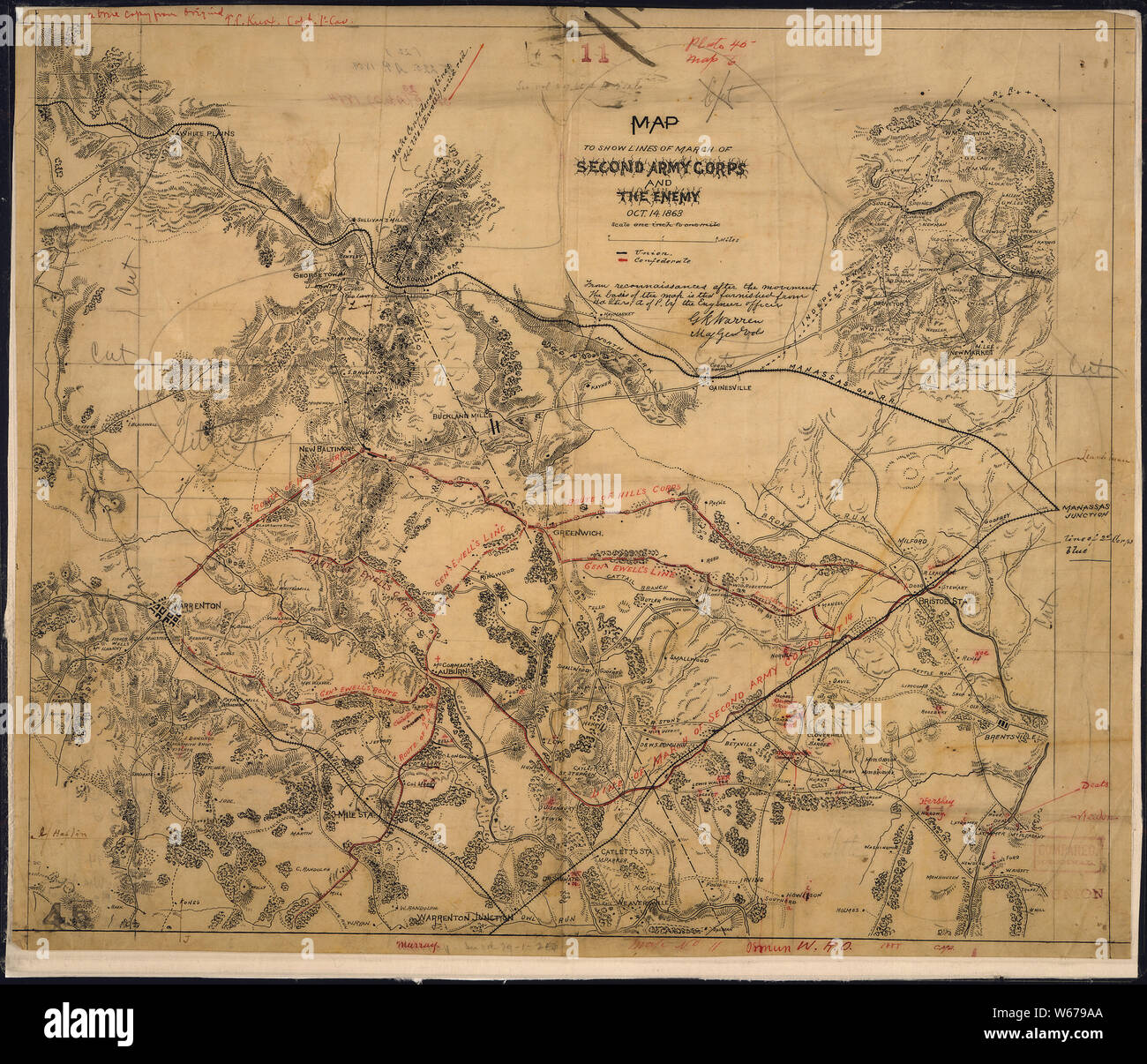 Map of warrenton hi-res stock photography and images - Alamy