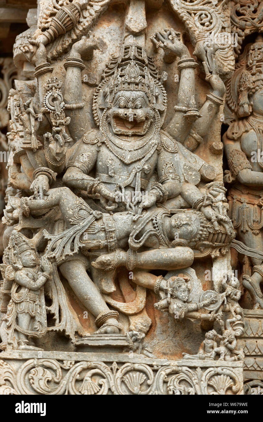 Hoysaleswara temple, also referred simply as the Halebidu temple, is a ...