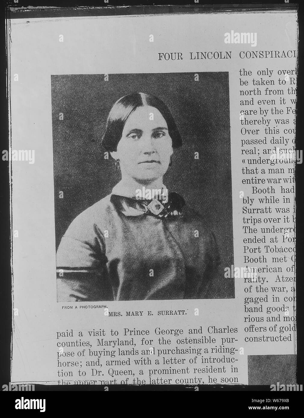 Mary surratt hi-res stock photography and images - Alamy