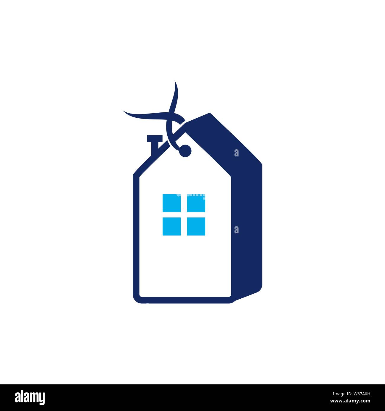 Real Estate Home Property Design Template Vector Stock Vector Image ...
