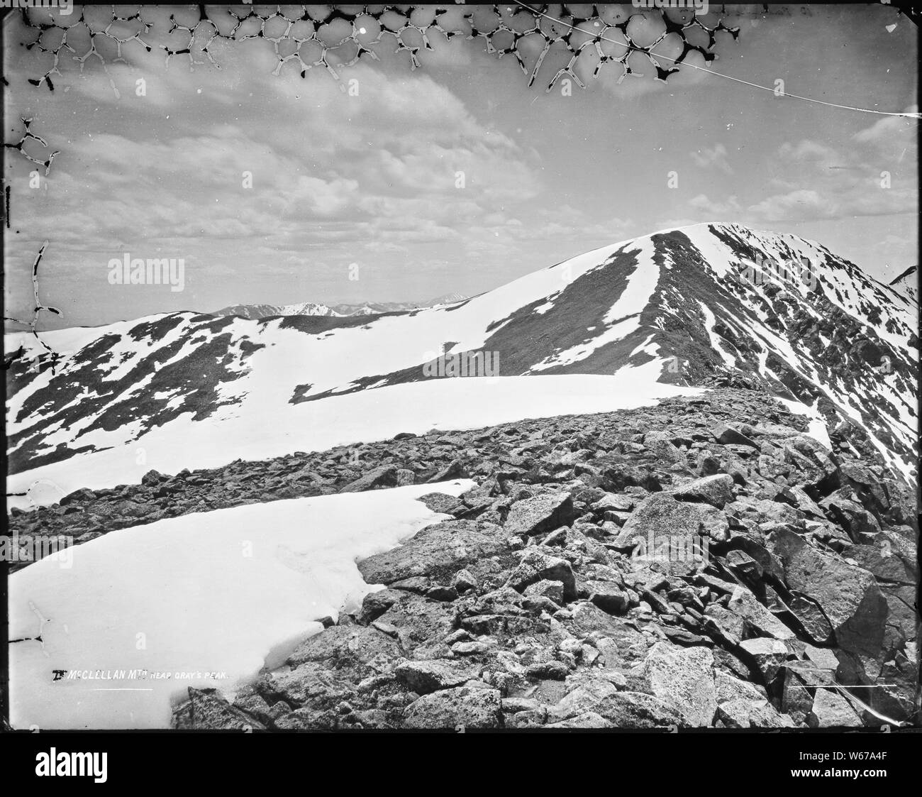 McClellan Mountain near Gray's Peak, Rocky Mountains of Colorado Stock ...