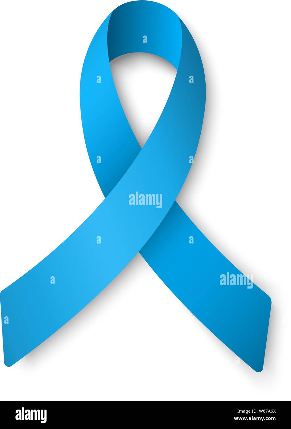 Realistic blue ribbon. World Prostate Cancer Day concept Stock Vector ...