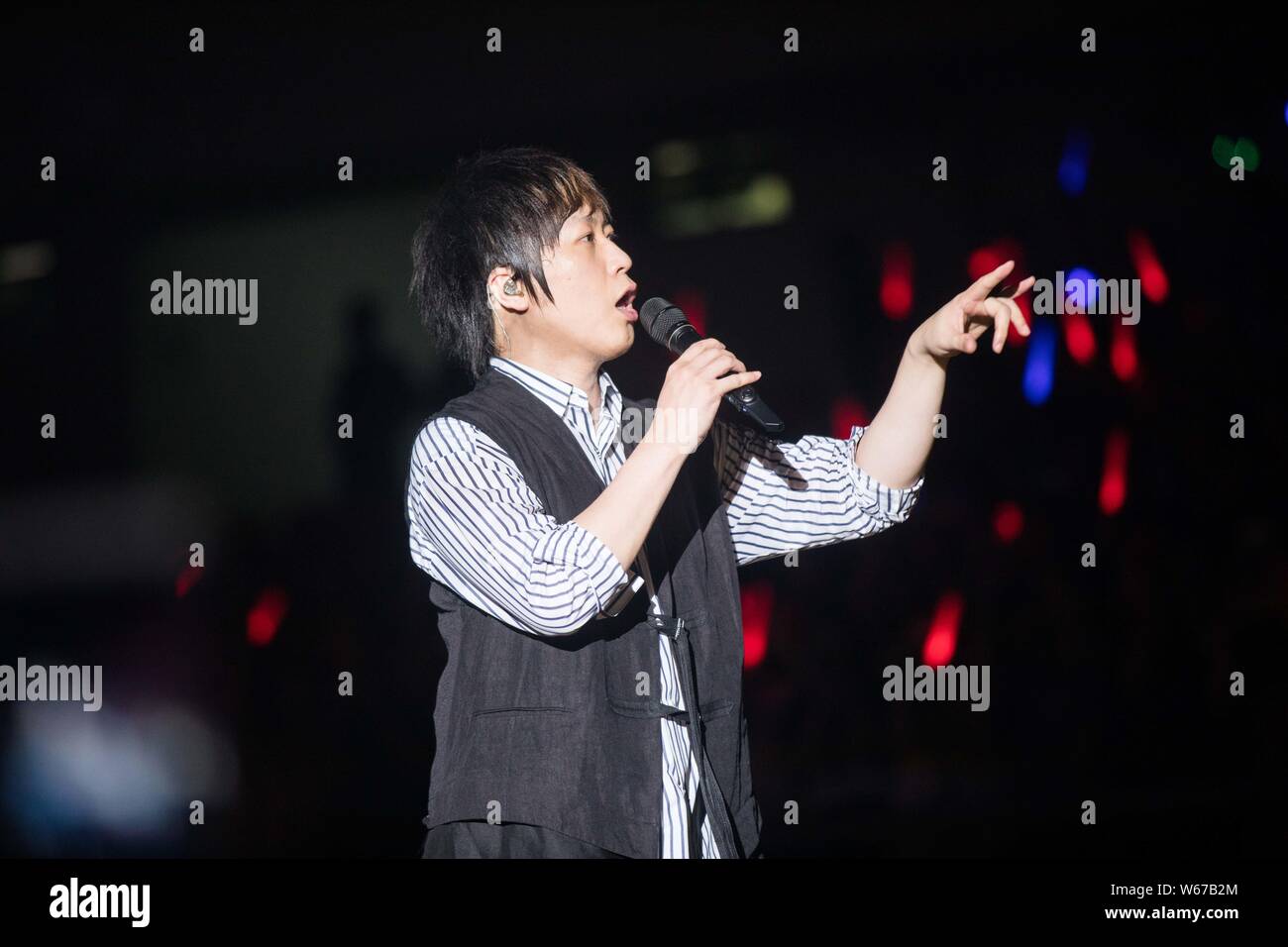 Chen Hsin-hung, better known by his stage name Ashin, of Taiwanese rock ...