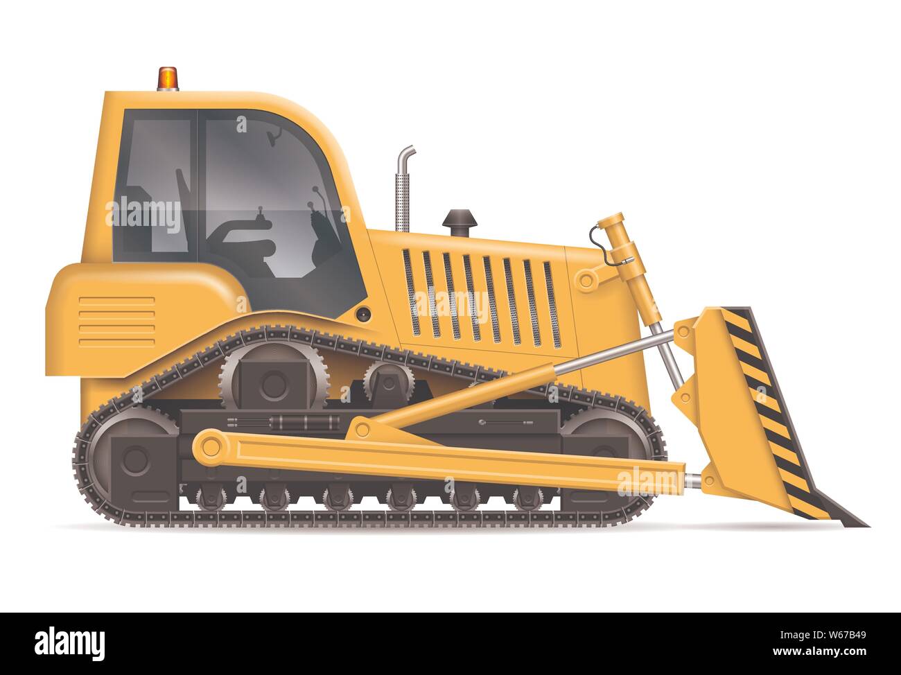 Bulldozer Side View