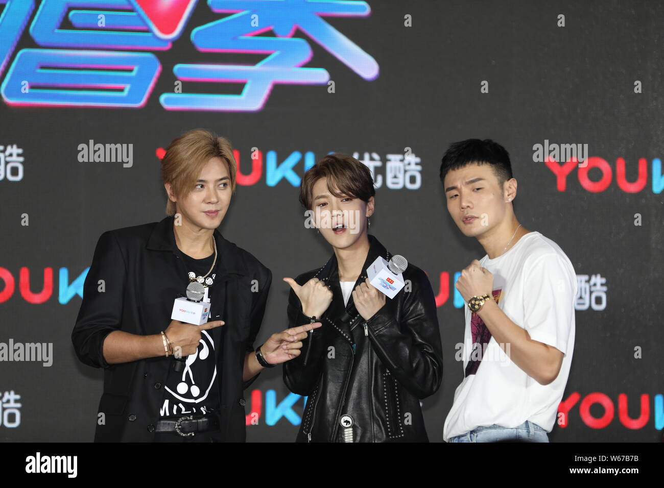 (From left) Taiwanese actor and singer Show Lo, Chinese actor and ...