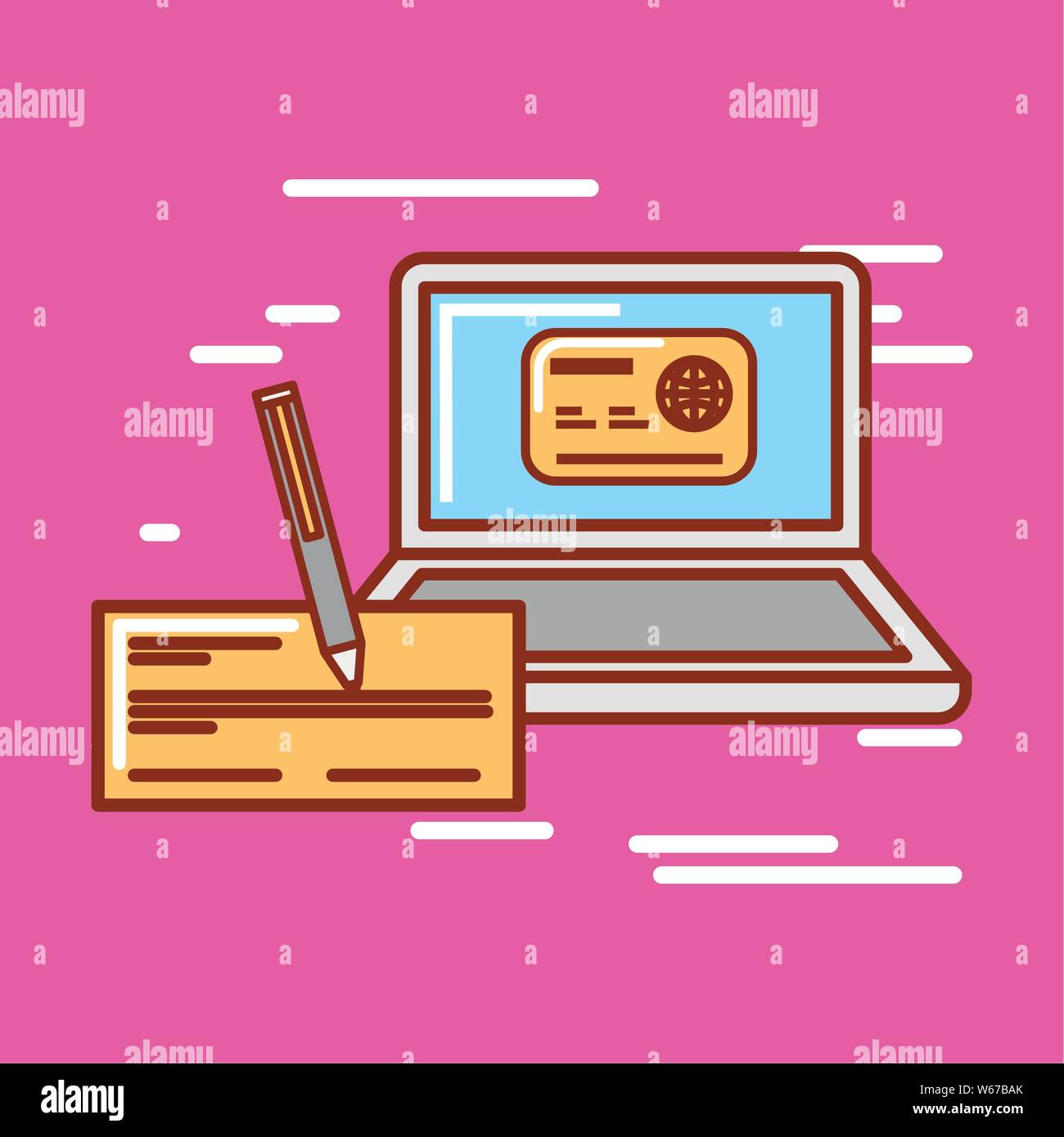 Money icon over pink background design Stock Vector Image & Art - Alamy