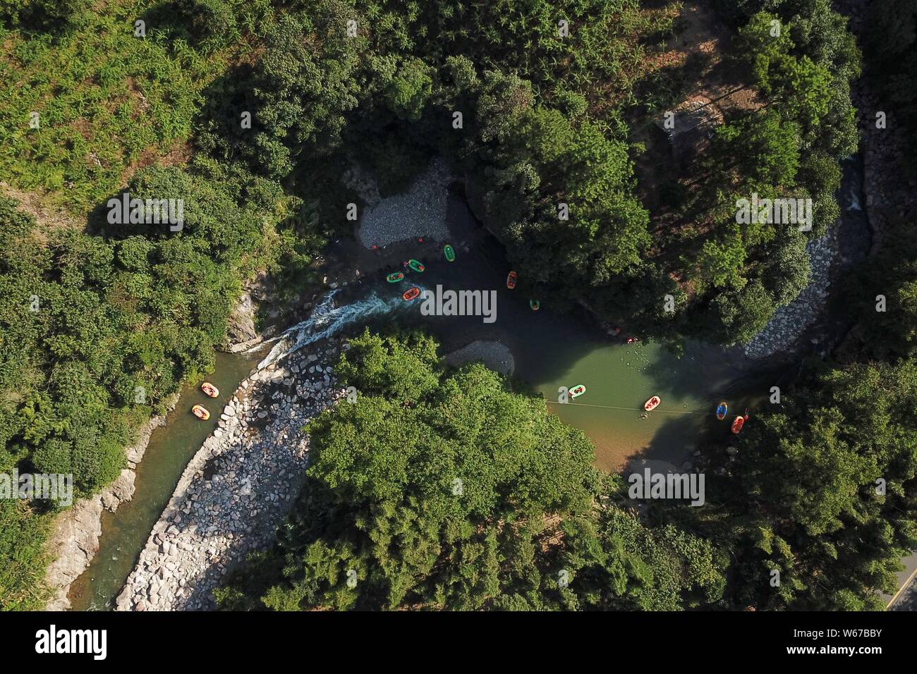 Tonglu. 31st July, 2019. Aerial photo taken on July 31, 2019 shows ...