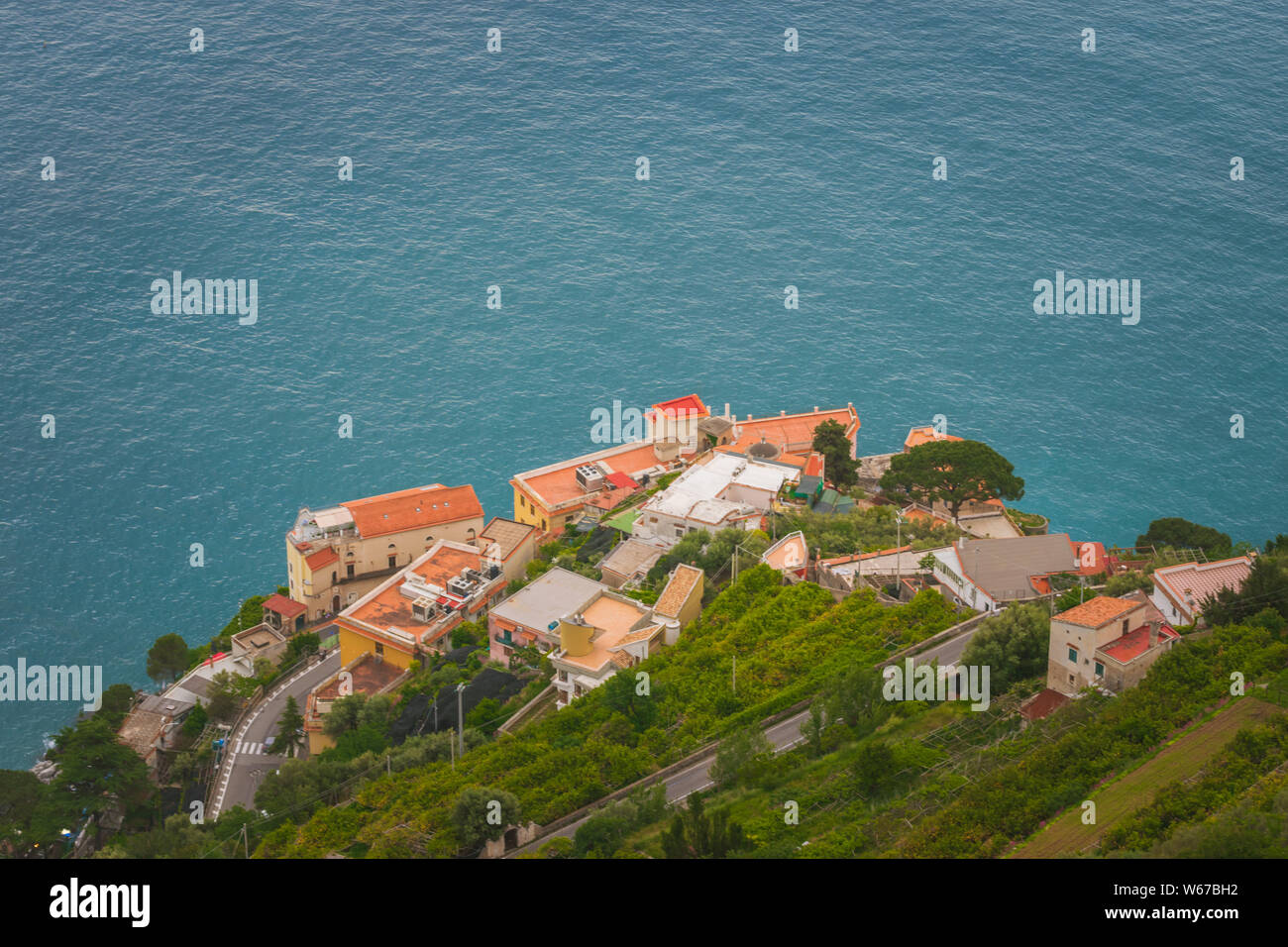 Houses beneath The Terrace of Infinity or Terrazza dell'Infinito, Villa ...