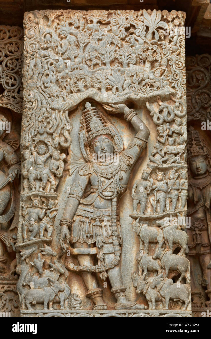Hoysaleswara temple, also referred simply as the Halebidu temple, is a ...