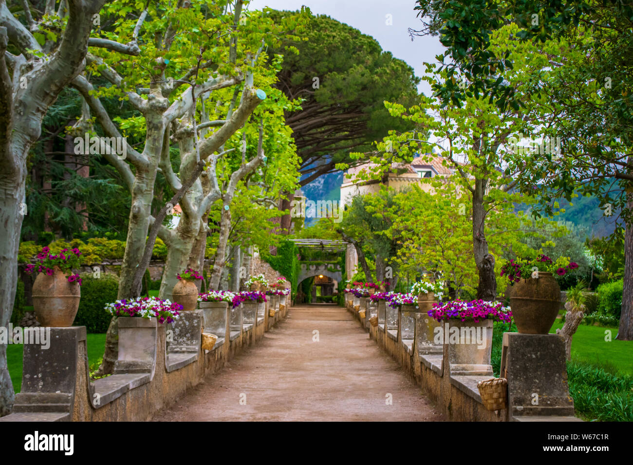 The backway view from The Terrace of Infinity or Terrazza dell'Infinito ...