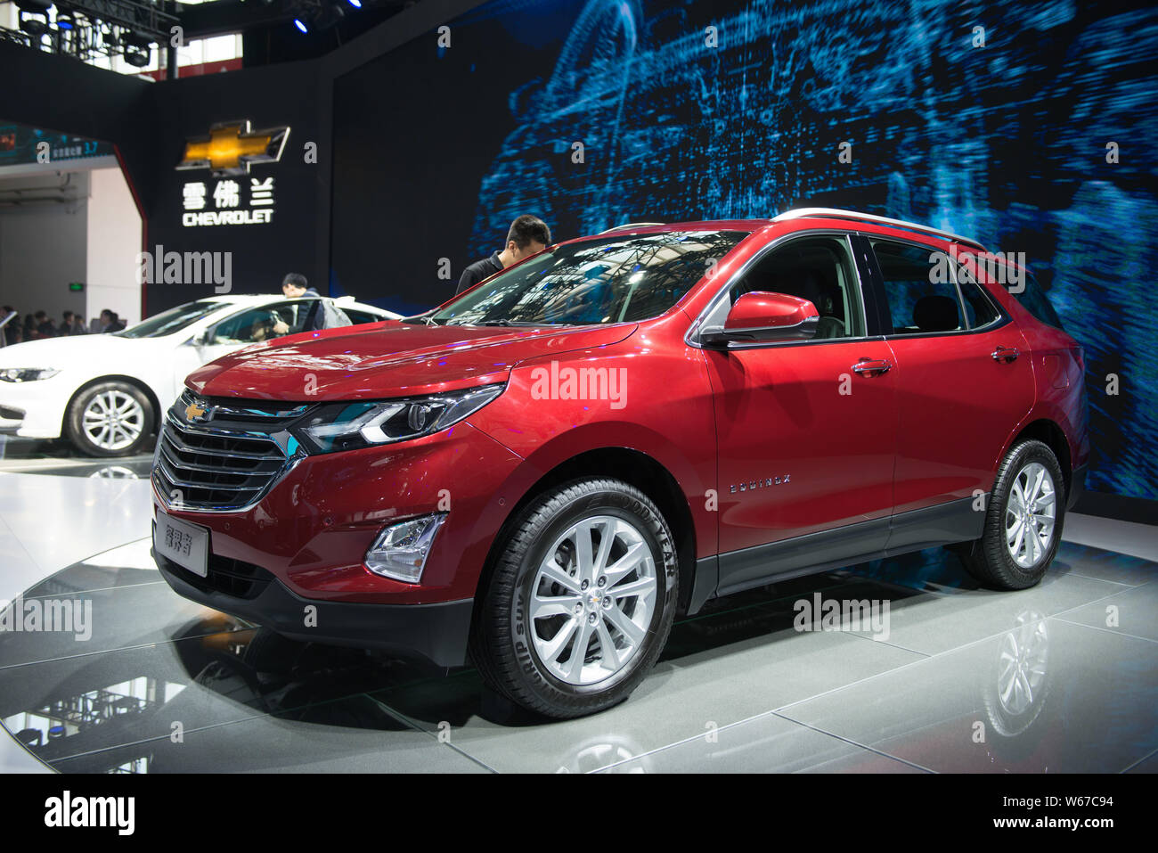 --FILE--A Chevrolet car of General Motors (GM) is on display during a ...