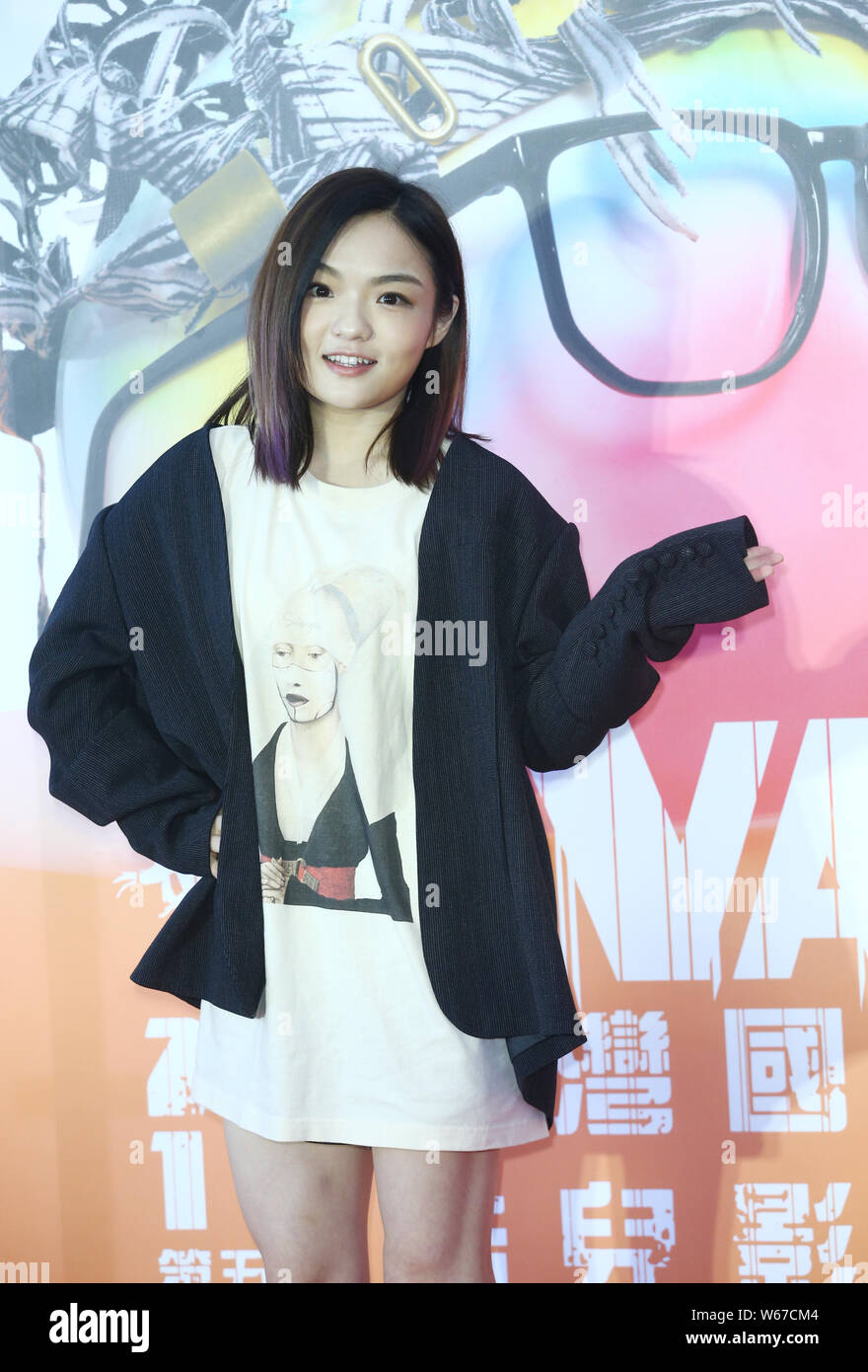 **TAIWAN OUT**Taiwanese singer Lala Hsu Chia ying attends an acitivity for Taiwan International ...