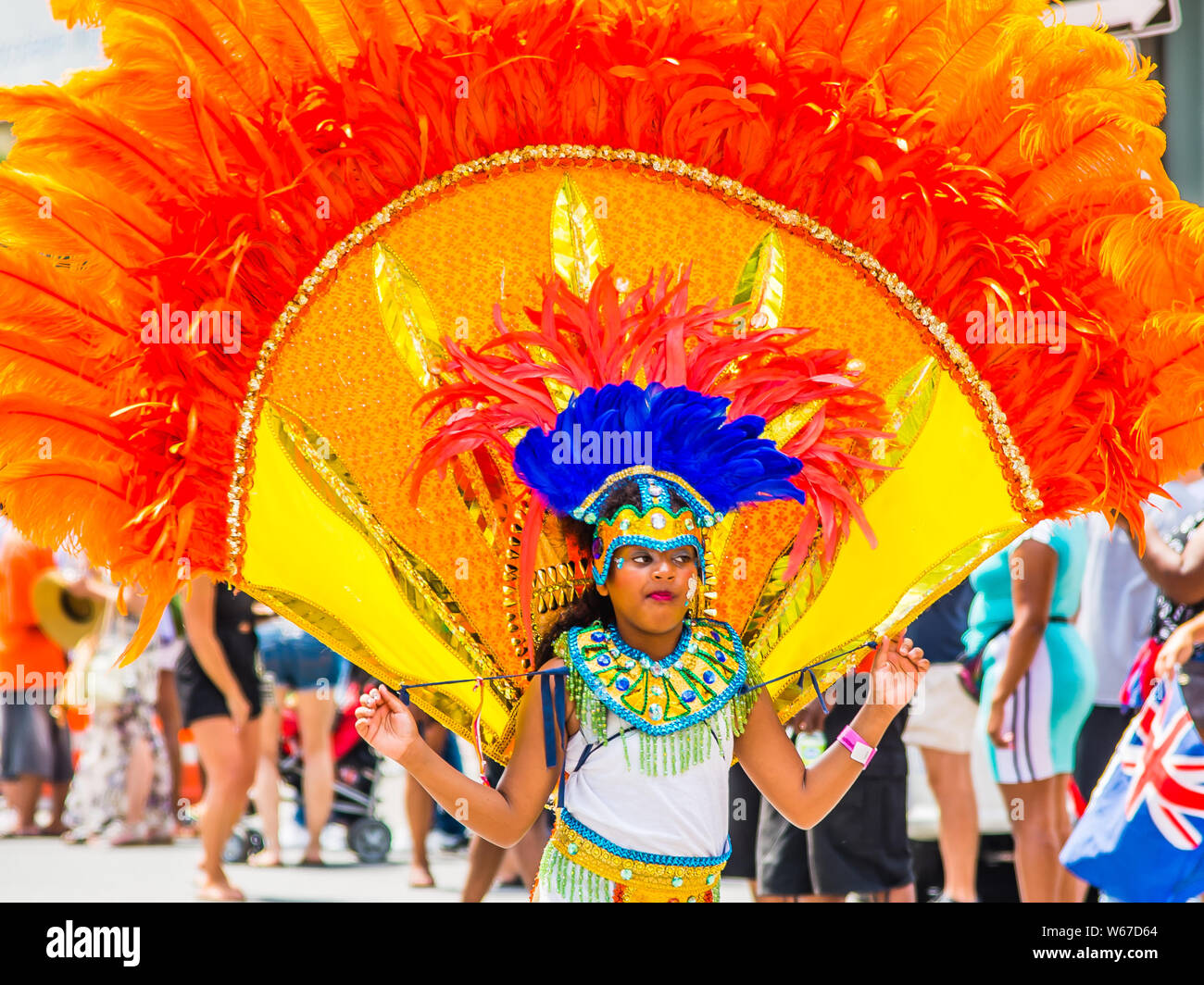 Caribbean parade in downtown Montreal Stock Photo - Alamy