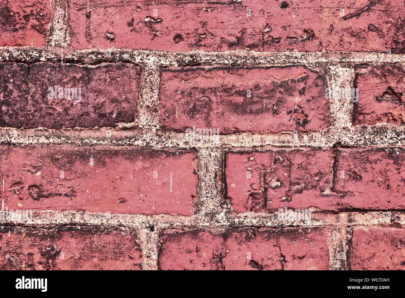 Detailed old and weathered vintage brick wall in high resolution Stock ...
