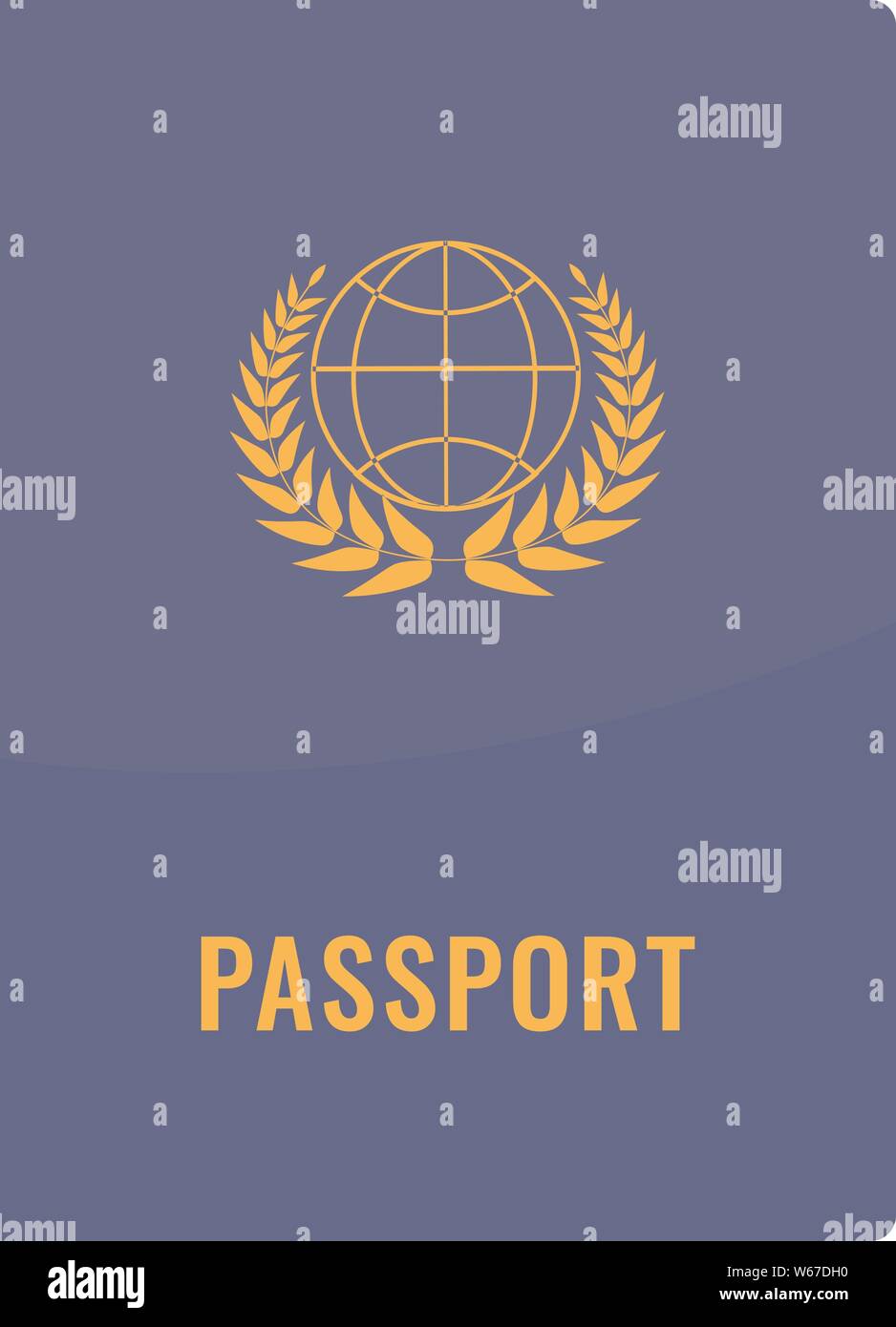Passport front cover Stock Vector Images - Alamy
