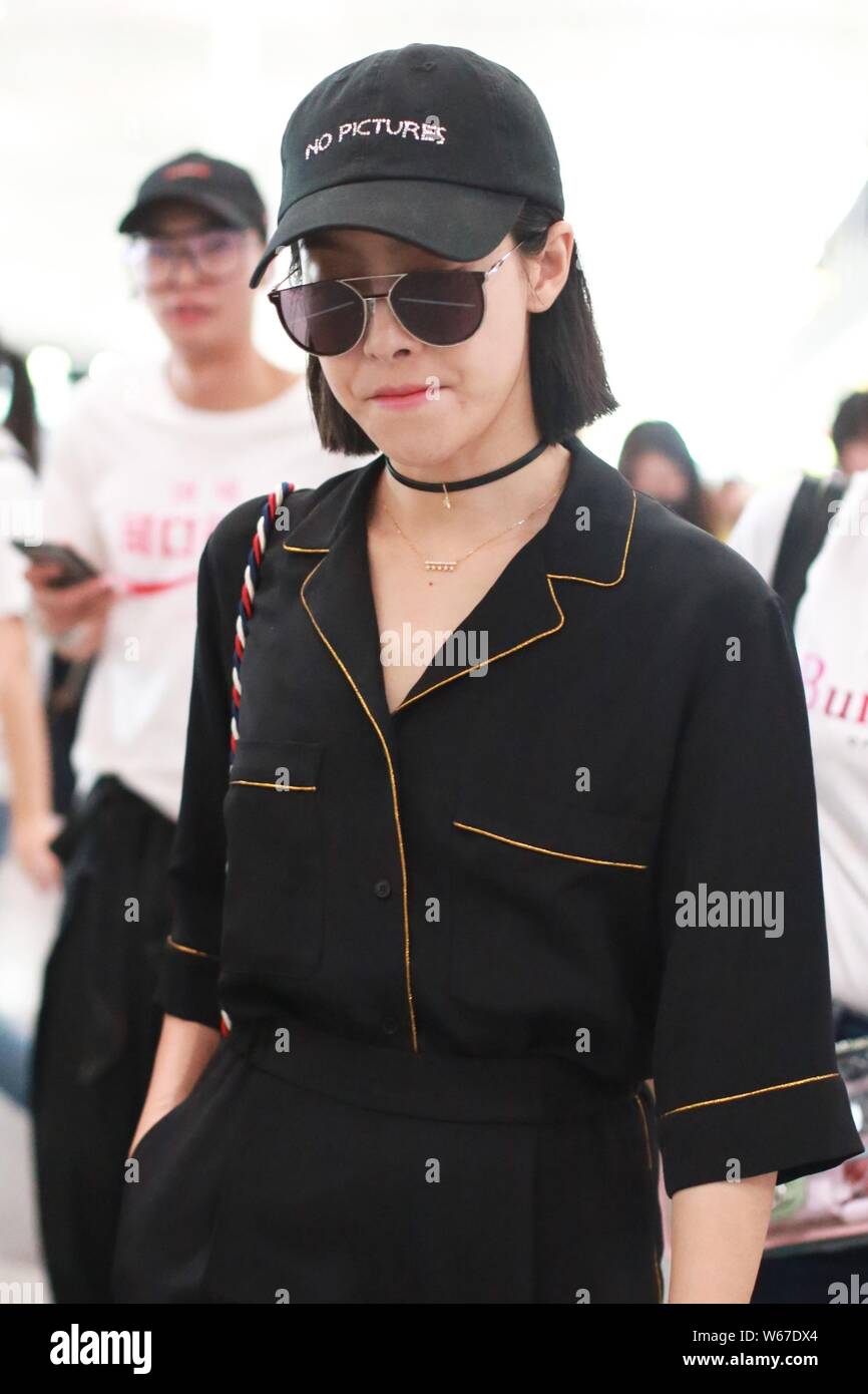 Chinese singer and actress Victoria Song or Song Qian arrives at the ...