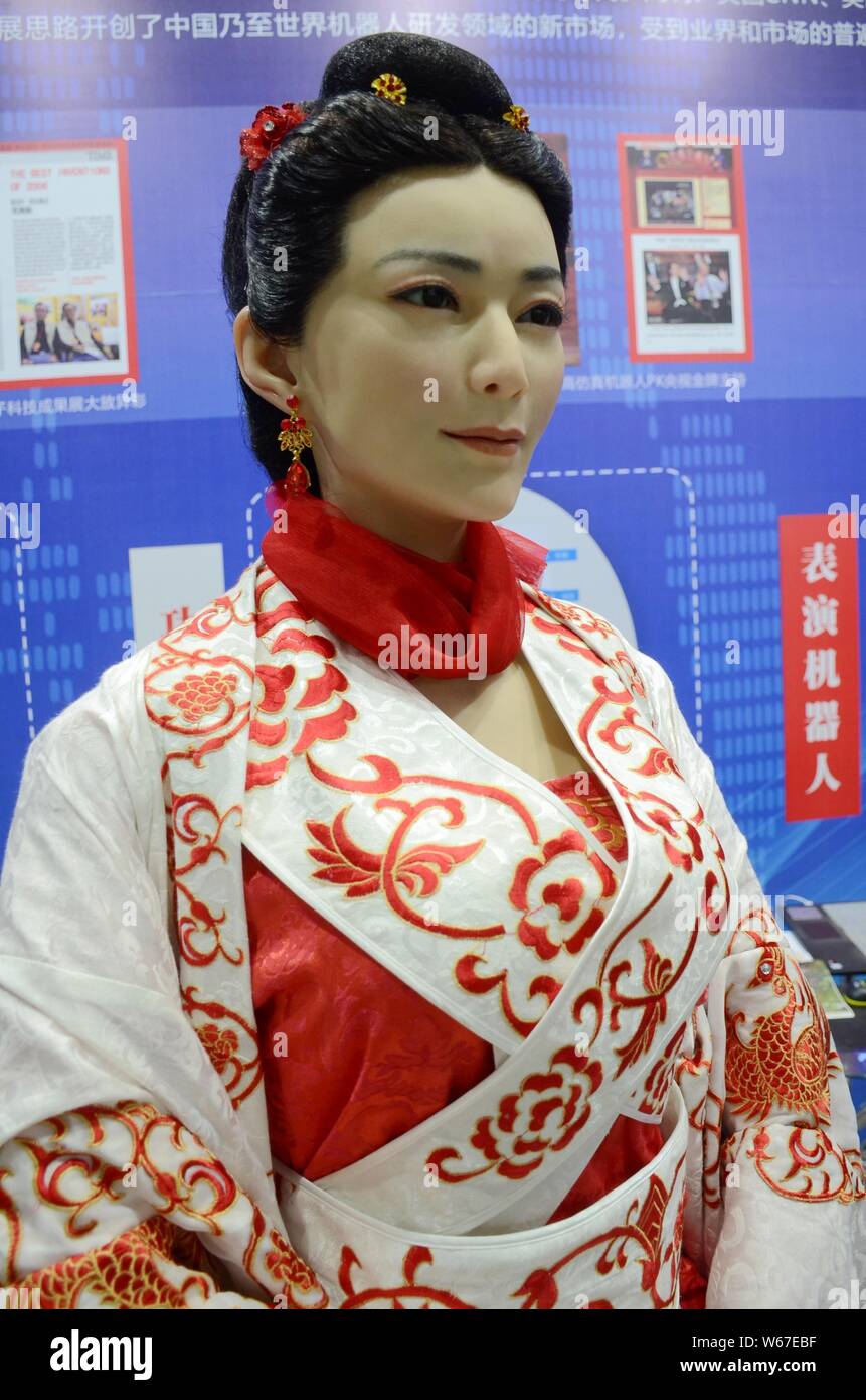 --FILE--A humanroid robot is on display at China International Robot ...