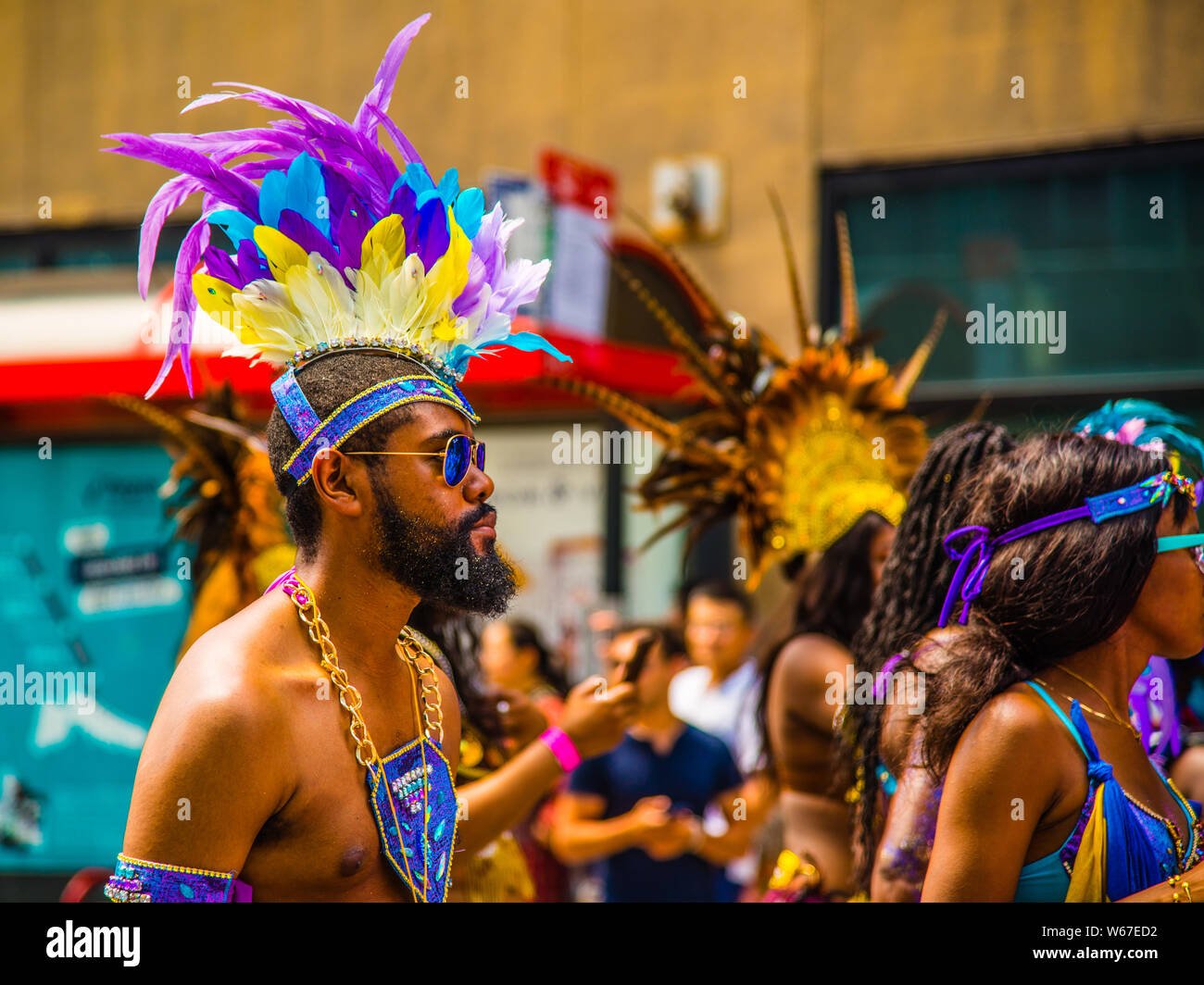 Caribbean parade in downtown Montreal Stock Photo - Alamy