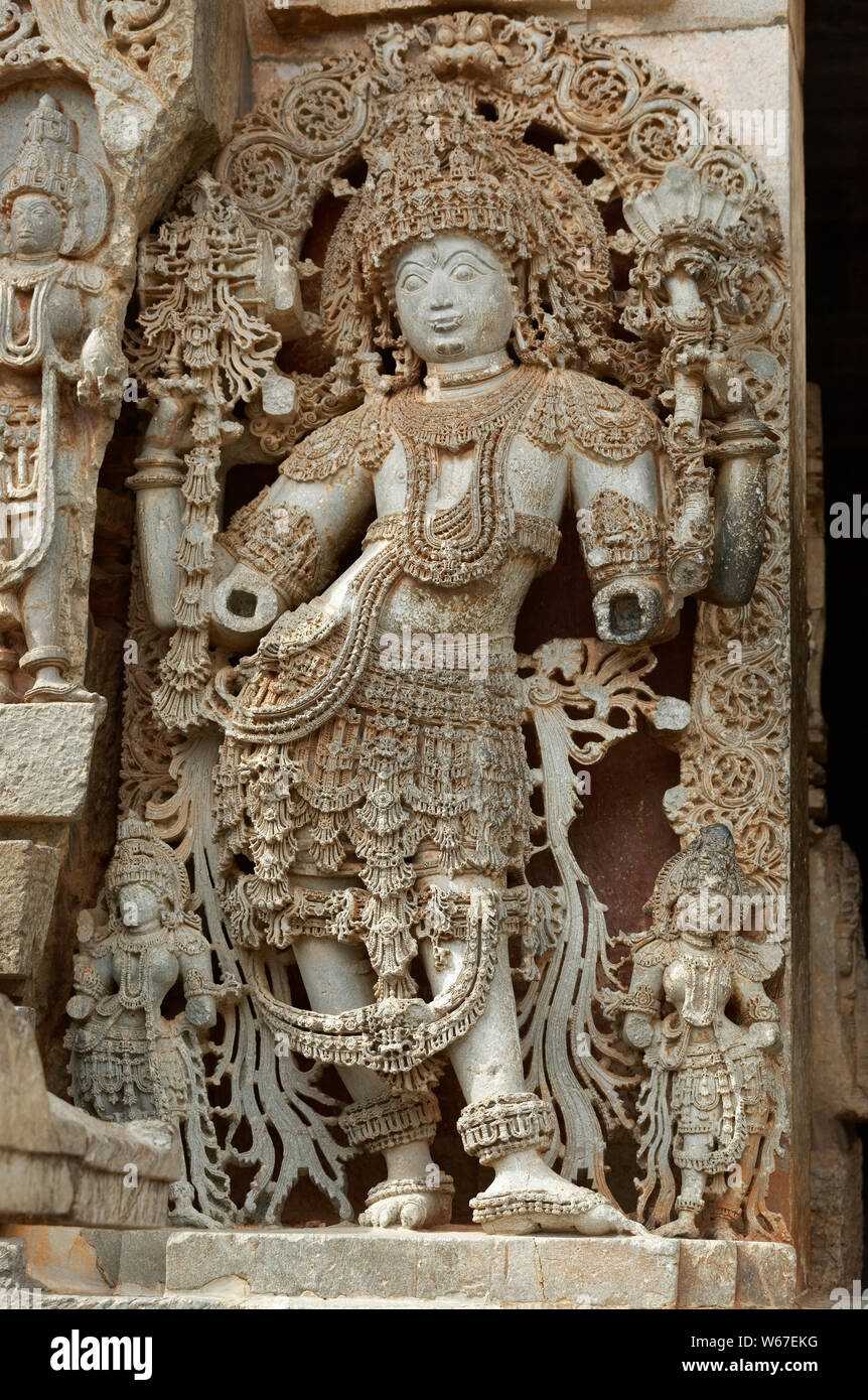 Hoysaleswara temple, also referred simply as the Halebidu temple, is a ...