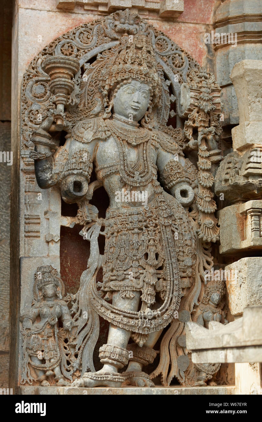 Hoysaleswara temple, also referred simply as the Halebidu temple, is a ...