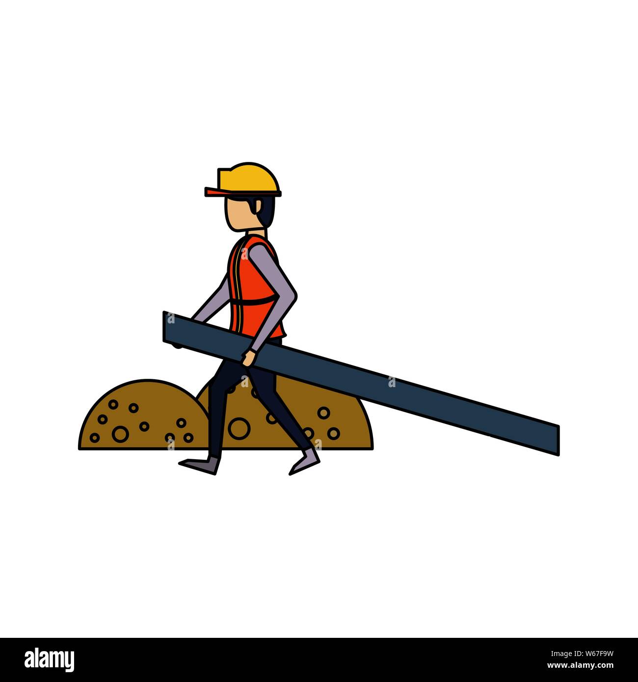 construction architectural engineering work cartoon Stock Vector Image ...