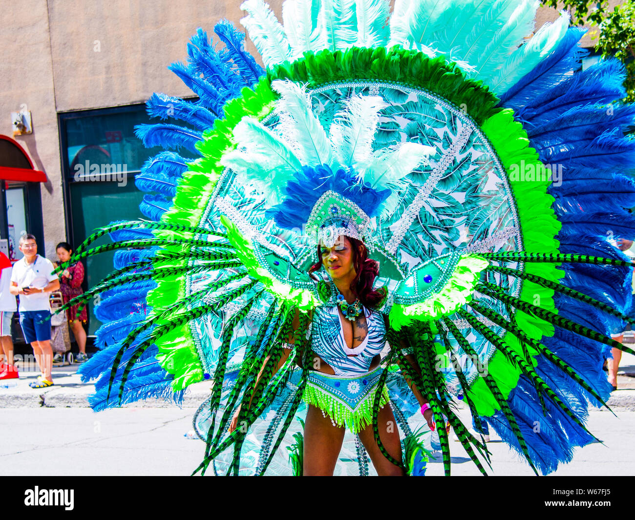 Caribbean parade in downtown Montreal Stock Photo - Alamy