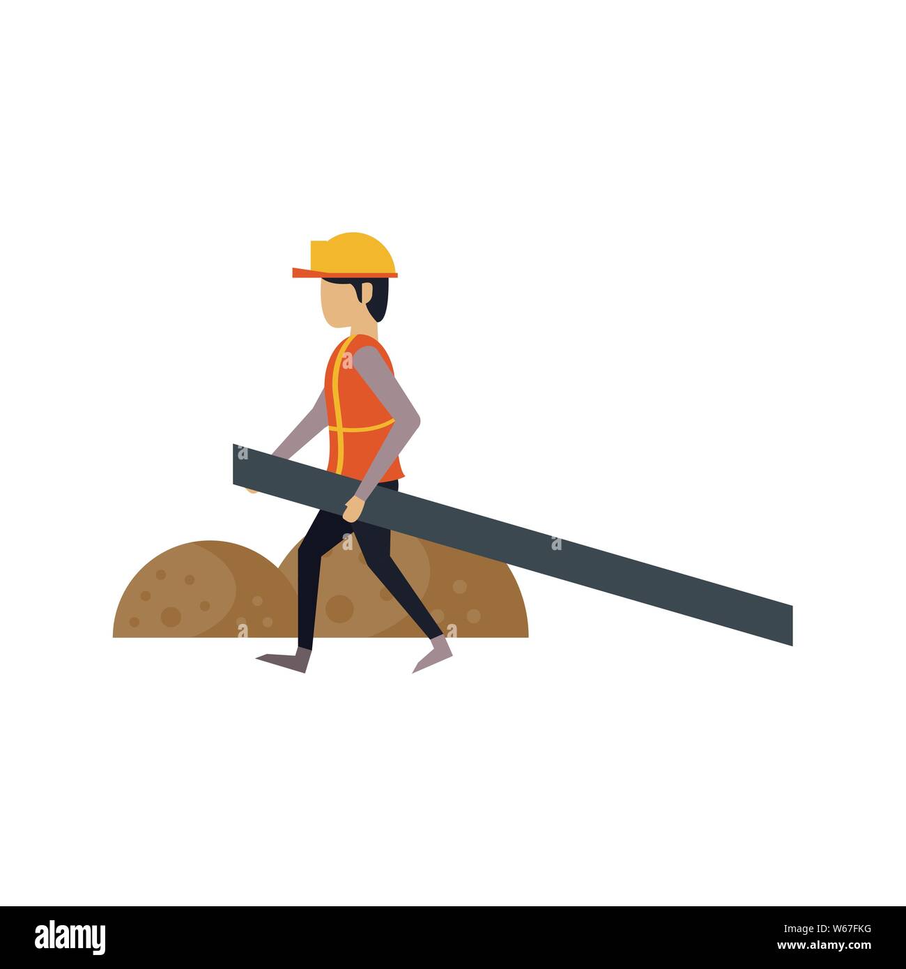 construction architectural engineering work cartoon Stock Vector Image ...