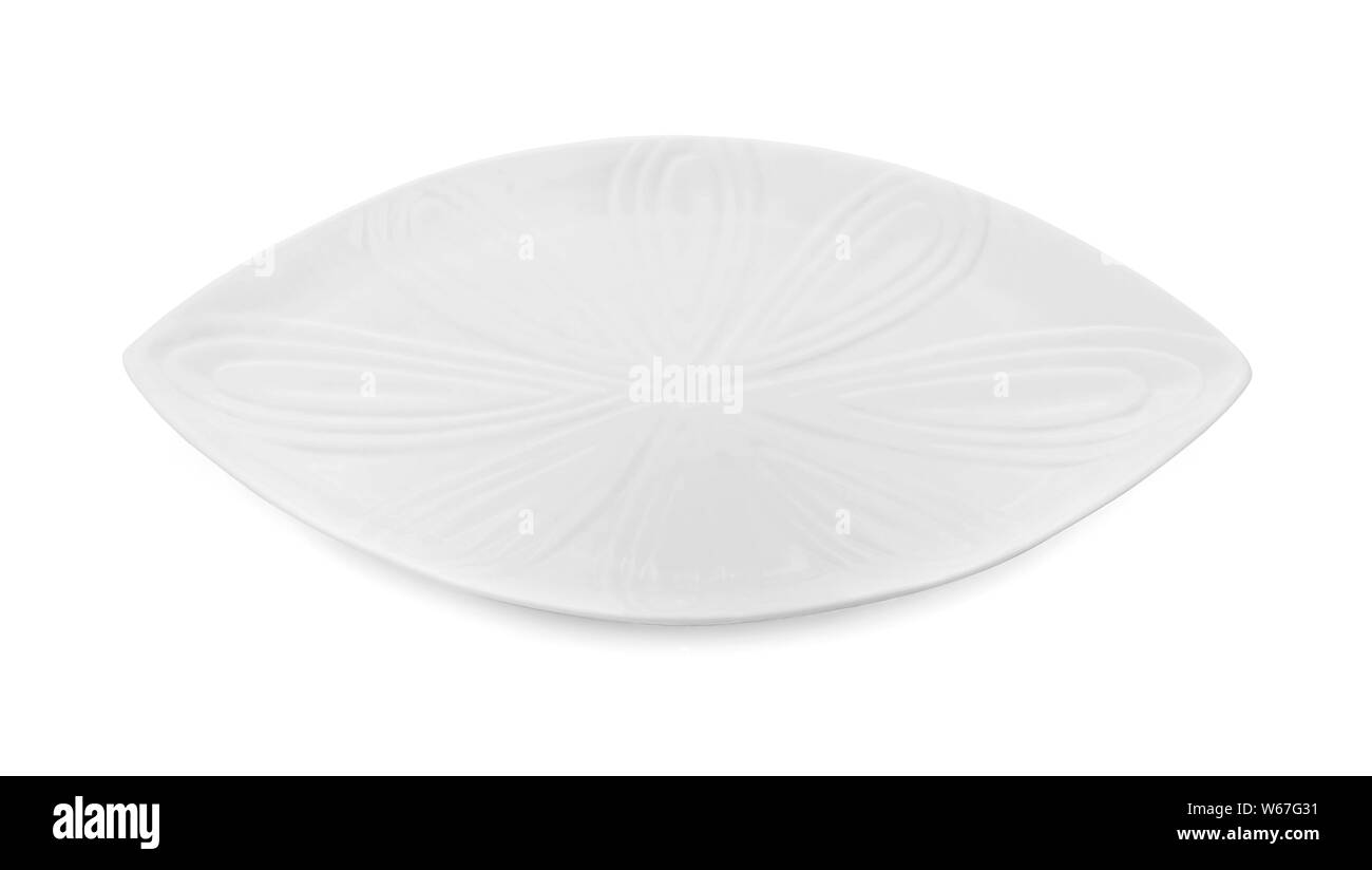 shapes of plate white isolated on white background Stock Photo - Alamy