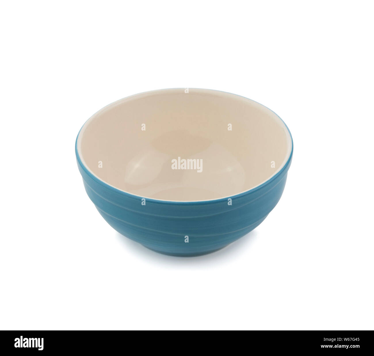 Empty white bowl isolated on white background Stock Photo - Alamy