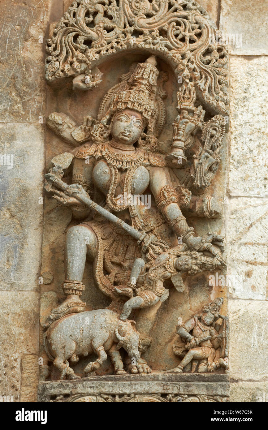 Hoysaleswara temple, also referred simply as the Halebidu temple, is a ...
