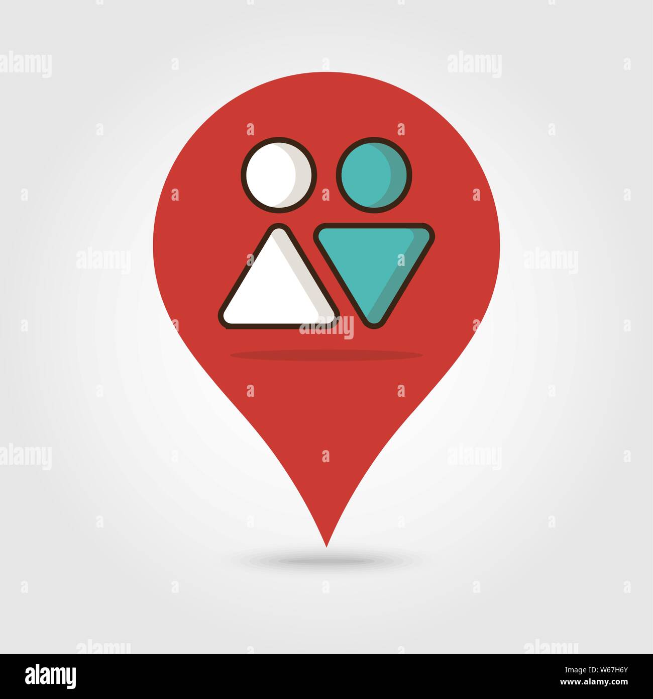 Toilet location Stock Vector Images - Alamy