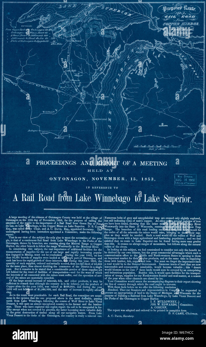 Fond du lac map hi-res stock photography and images - Alamy