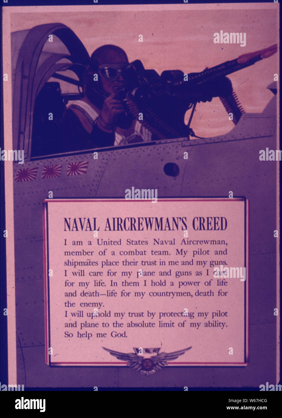 Naval Aircrewman's Creed Stock Photo - Alamy