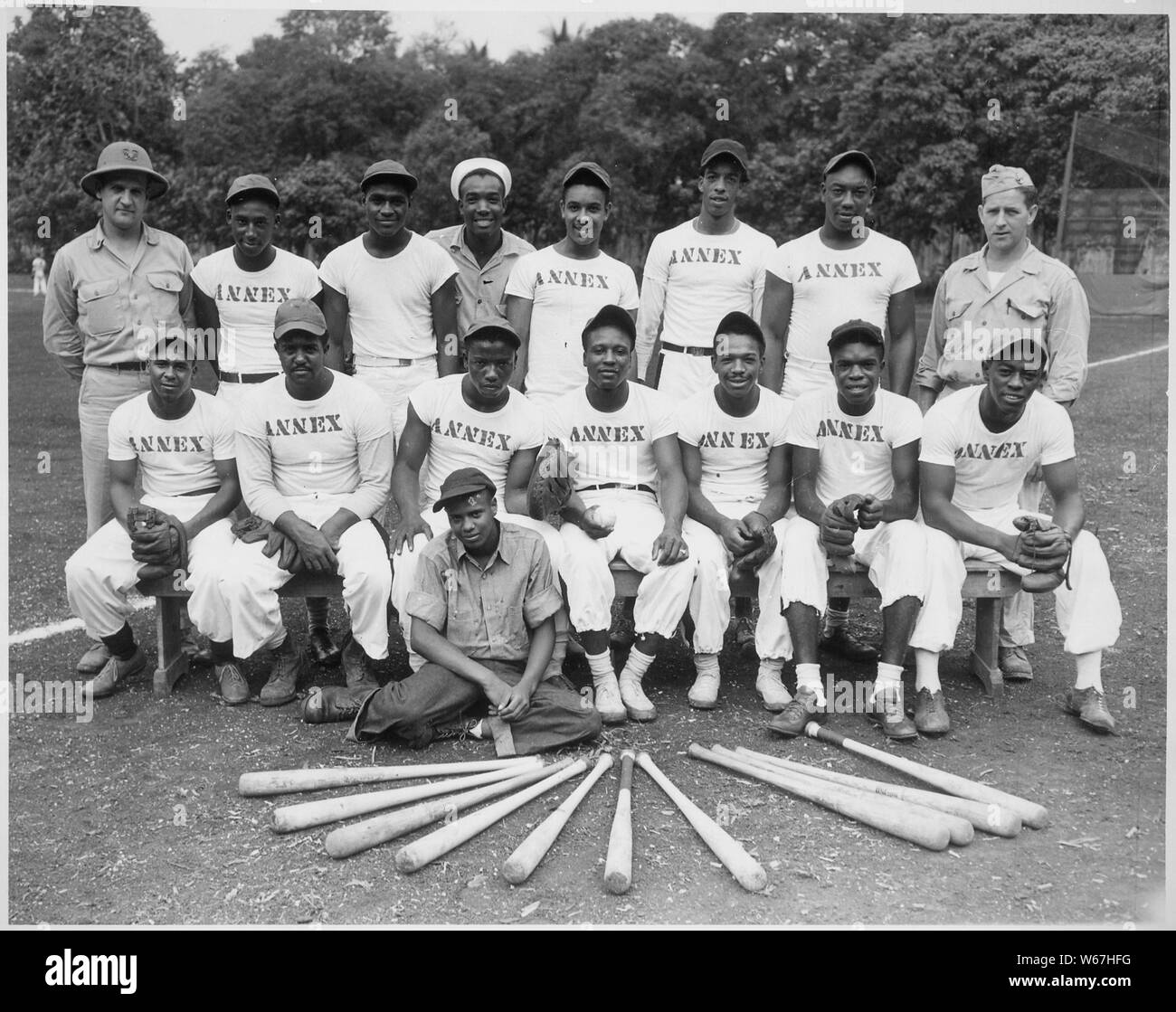Navy baseball team---Espiritu Santo, New Hebrides, 09/1944 Stock Photo ...