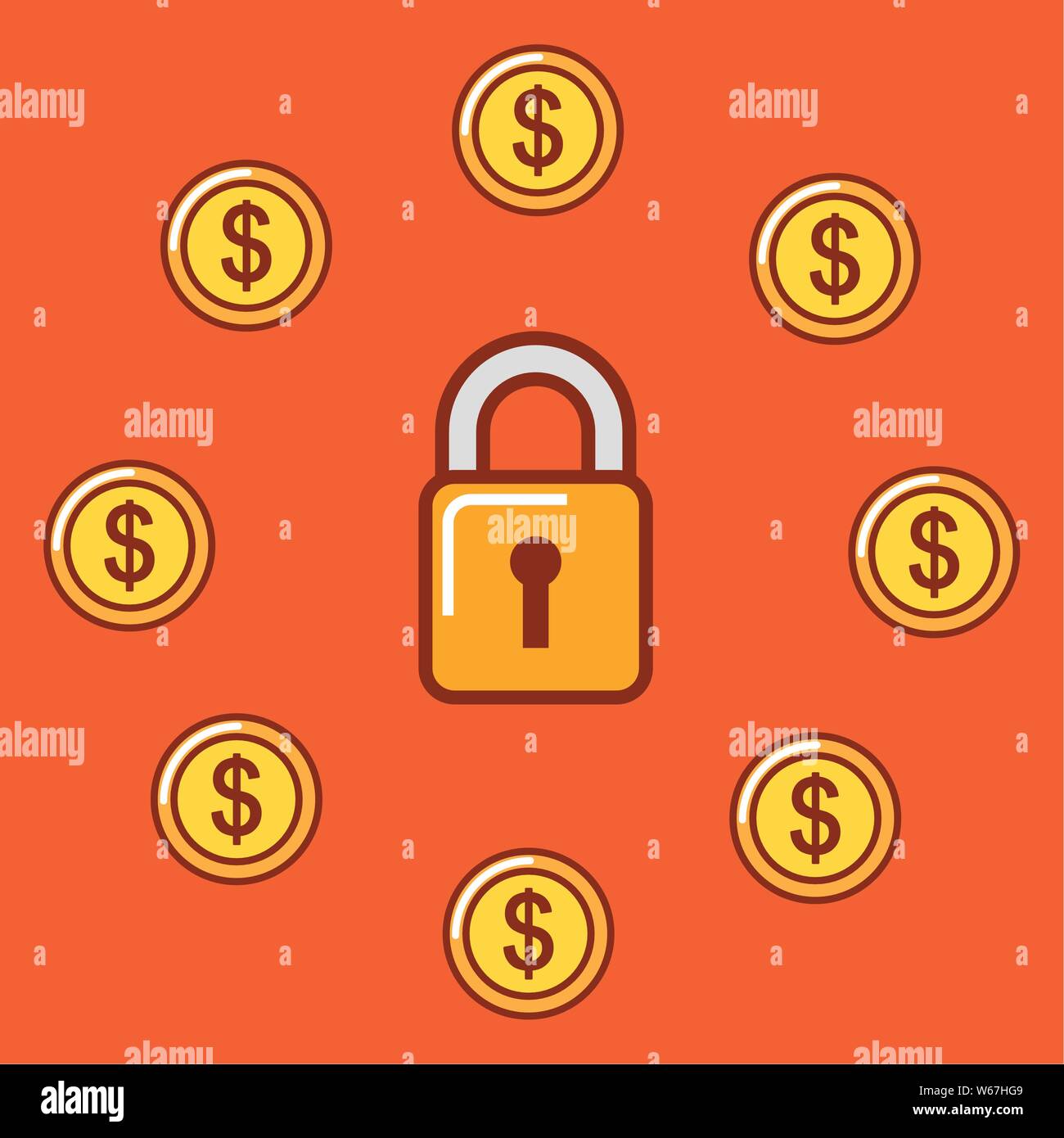 Money icon over red background design Stock Vector Image & Art - Alamy