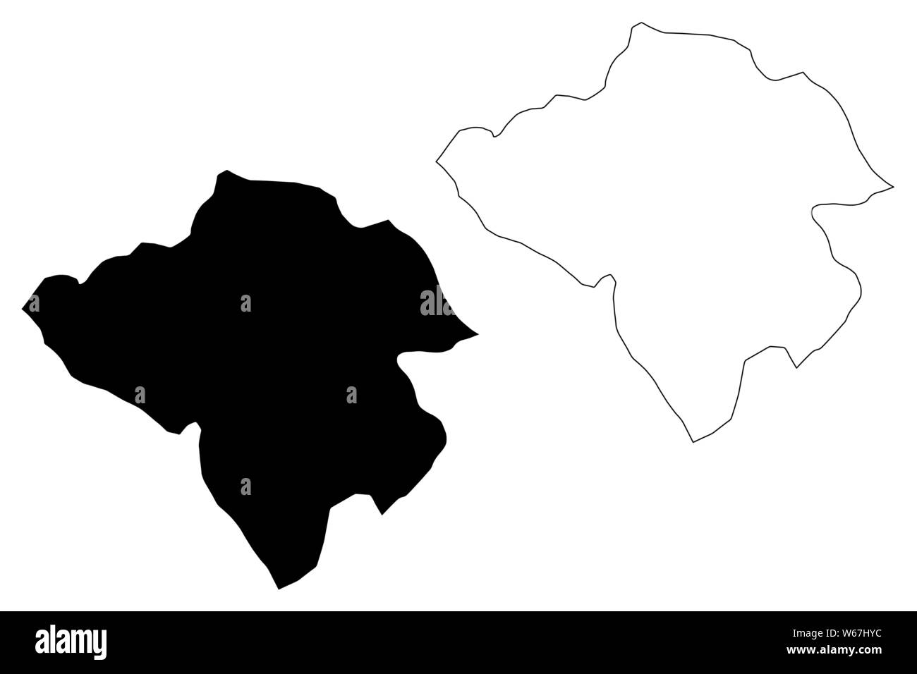 Manouba Governorate (Governorates of Tunisia, Republic of Tunisia) map ...