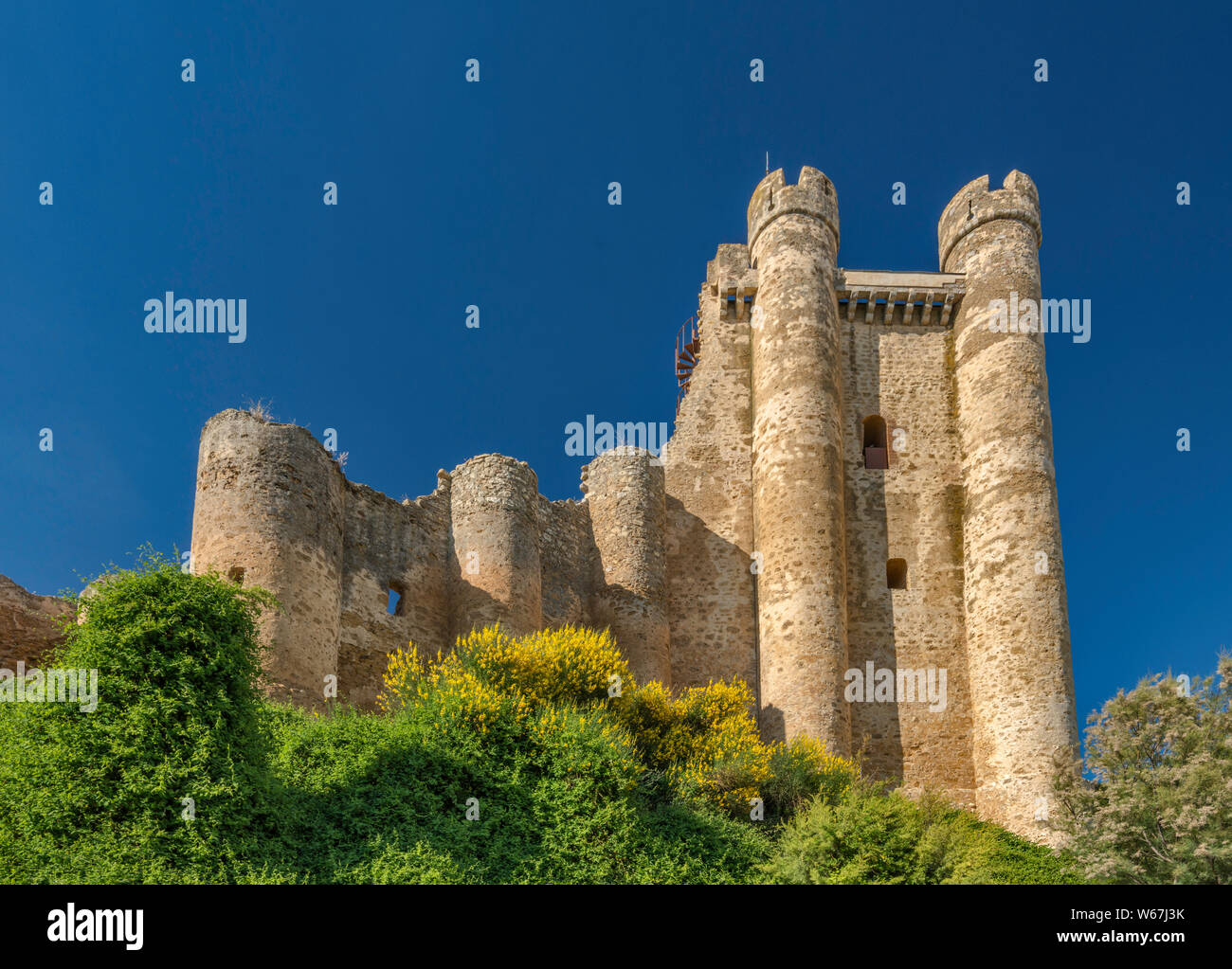 Castillo de los Acuña, medieval castle, 14th century, in Valencia de ...