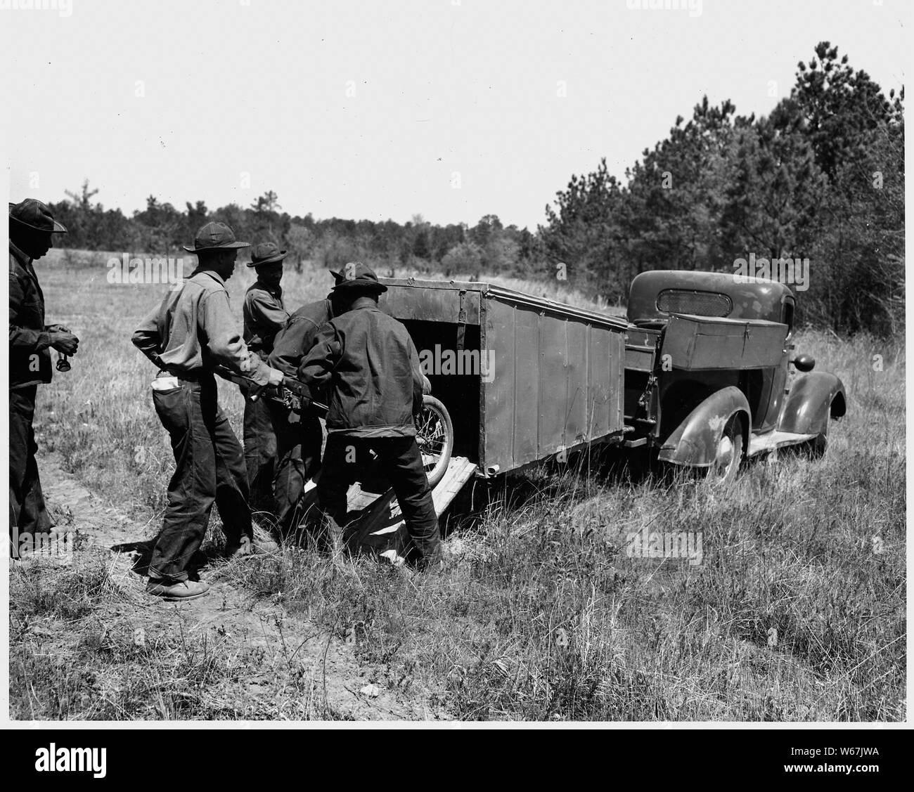 Newberry County, South Carolina. Hot Shot fire crew from CCC Camp F-6 ...