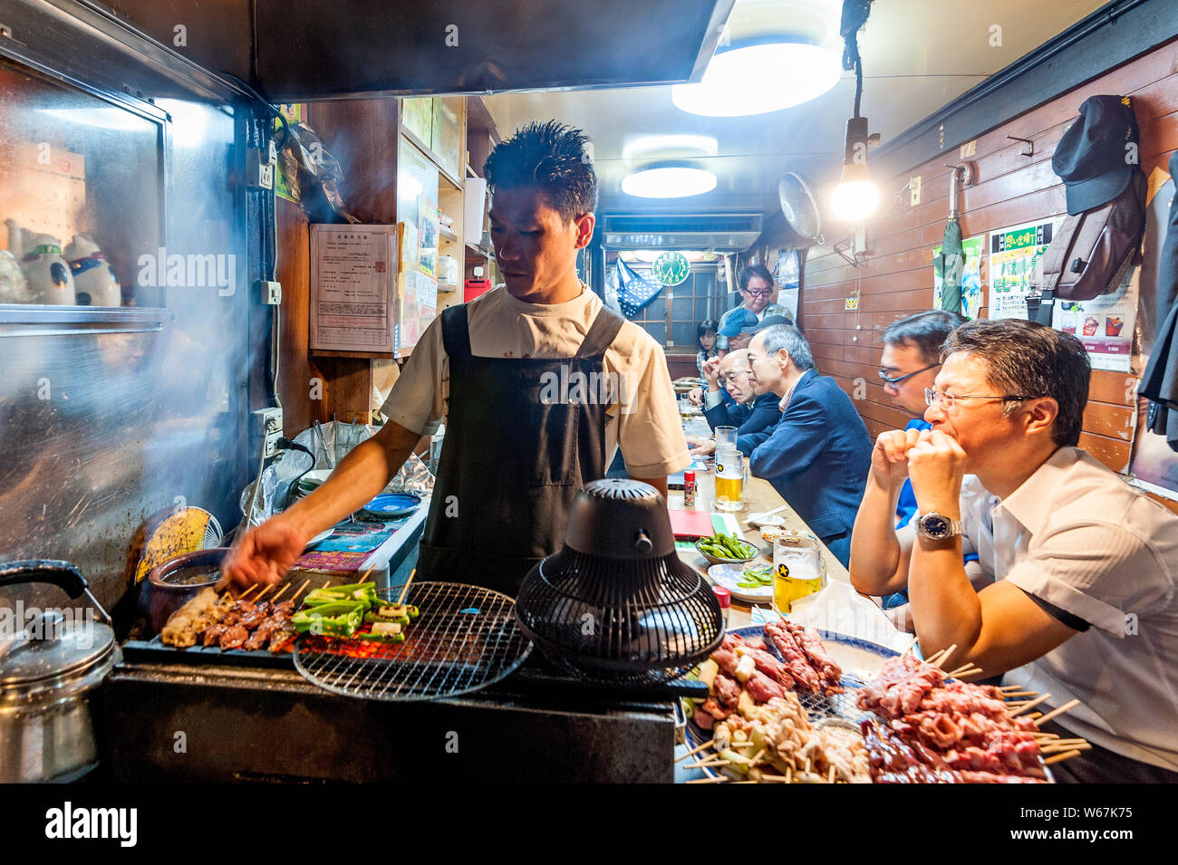Tokyo Alley Omoide Yokocho Yakitori Restaurant Food Stall Shinjuku ...