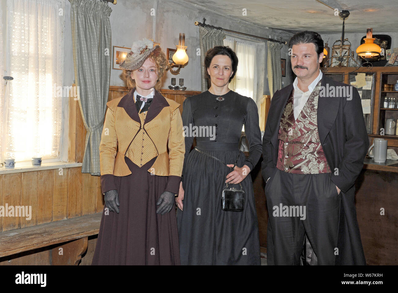 Dachau, Germany. 31st July, 2019. The actors Brigitte Hobmeier (v-l ...