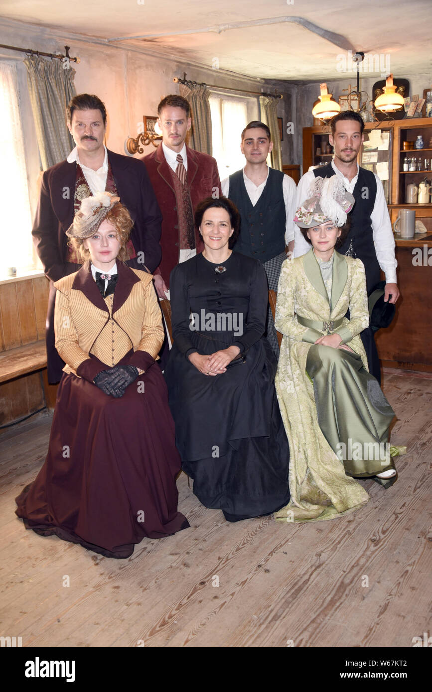 Dachau, Germany. 31st July, 2019. The actors Misel Maticevic (v-l back ...