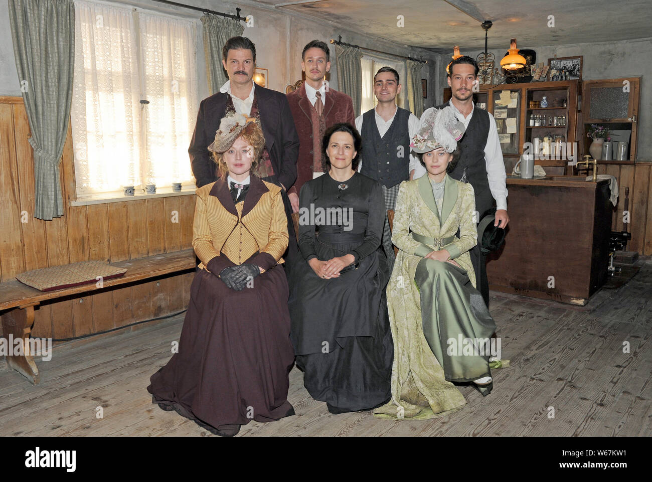 Dachau, Germany. 31st July, 2019. The actors Misel Maticevic (v-l back ...