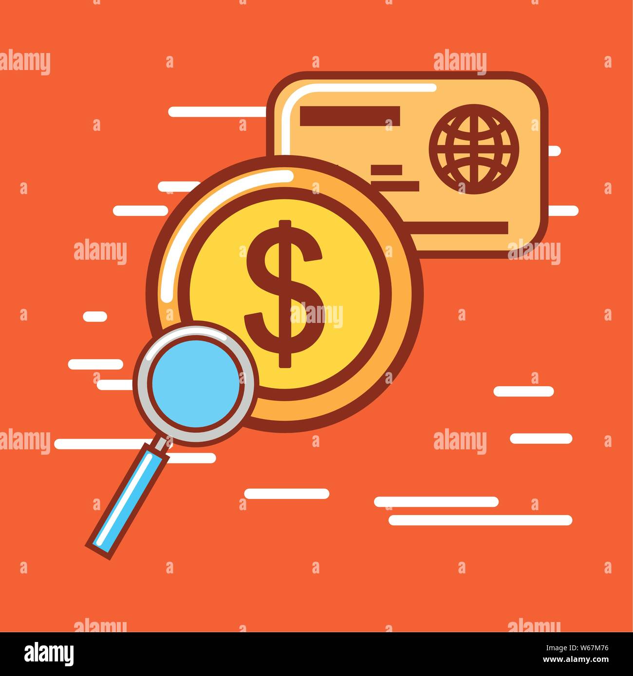 Money icon over red background design Stock Vector Image & Art - Alamy