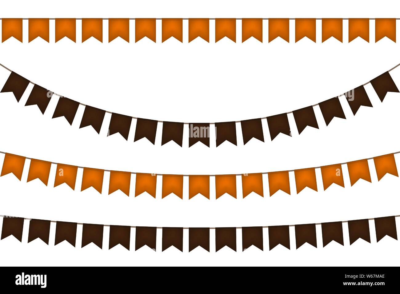 Black flag garland triangle Cut Out Stock Images & Pictures - Alamy