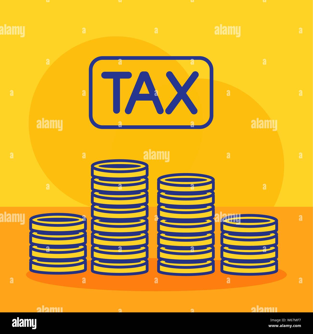 Tax and money symbol vector design Stock Vector Image & Art - Alamy