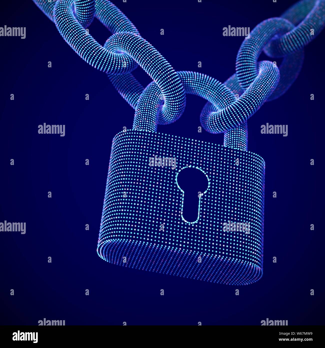 The concept of digital data protection: a closed lock on the chain ...