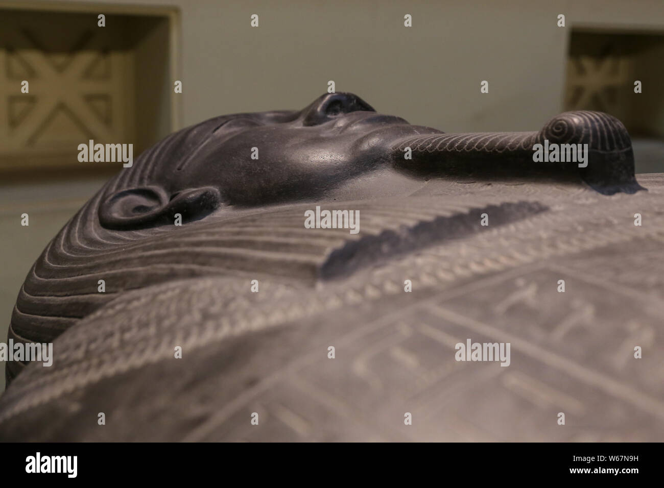 Coffin in Egyptian Museum, Cairo City, Egypt Stock Photo - Alamy