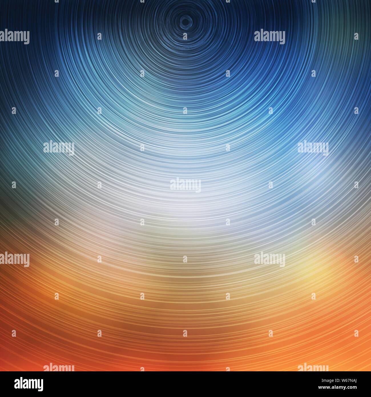 Abstract Colorful Concentric Circles Pattern on Blurred Background ...
