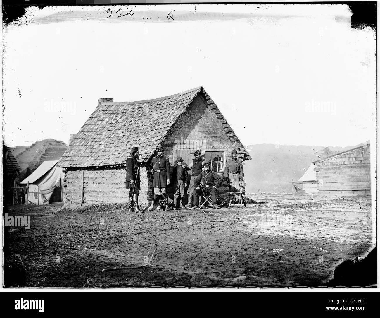 Officers' winter quarters Stock Photo - Alamy